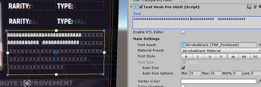 MeshTextPro 自动换行和自动缩放问题_在unity textmesh pro 中根据限定字数实现自动换行-CSDN博客