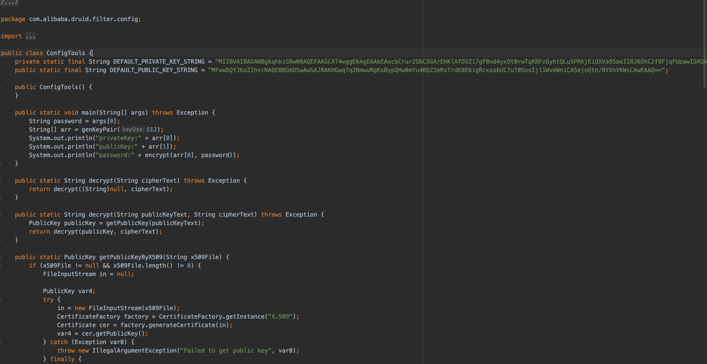 Springboot利用druid连接池做数据库密码加密（password Callback）spring 