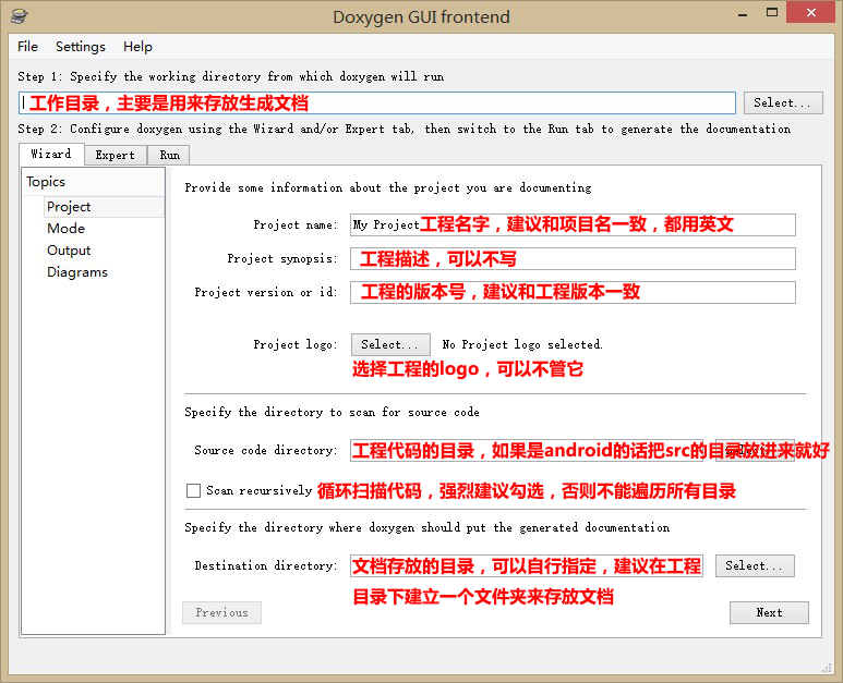 Doxygen使用教程1 安装配置doxywizard Expert 页中 Bulid 参数介绍 Csdn博客 