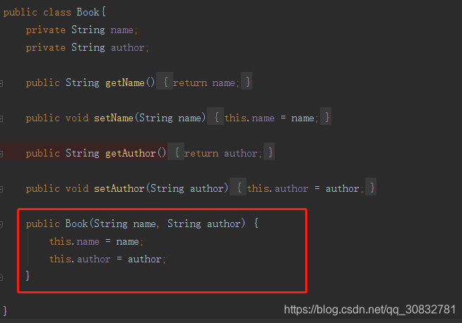 Springboot在实体类中创建一个有参的构造函数 报错 Consider Defining A Bean Of Type Java