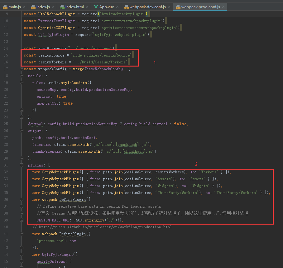 idea开发工具 vue+cesium+webpack的环境配置（helloworld）_idea webpack配置-CSDN博客