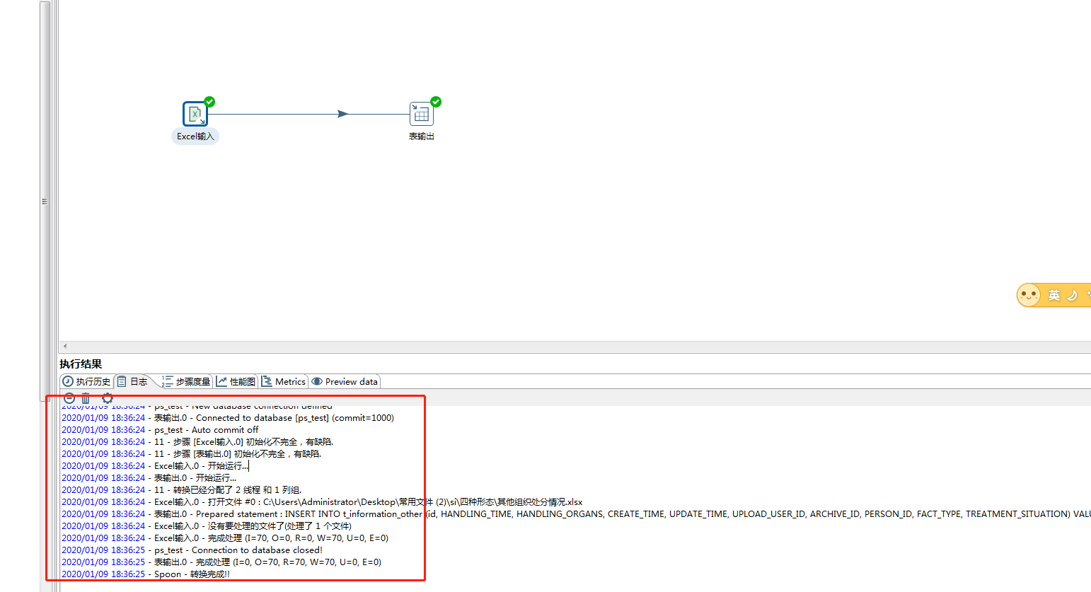 Kettle下实现excel数据导入导oracle数据库kettle批量导入excel Csdn博客