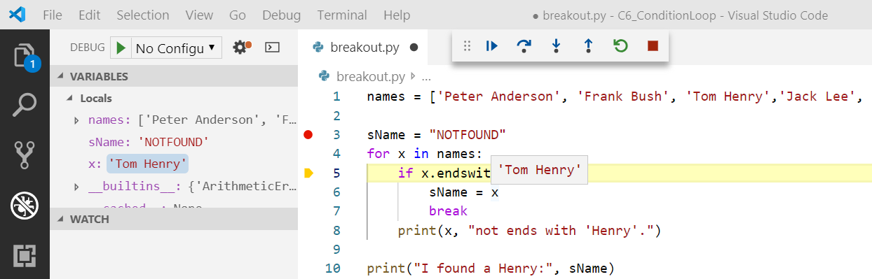 Visual Studio Code中对Python程序进行断点调试/Debug_visual studio code 断点调试python ...