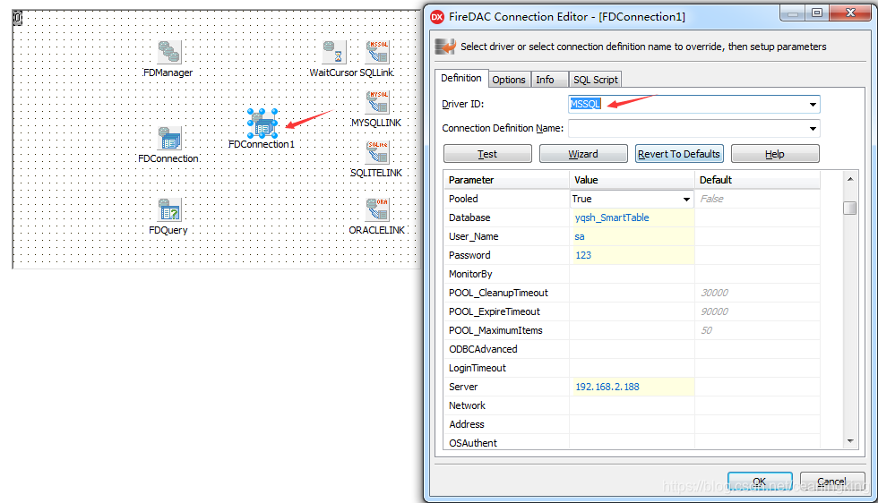 Delphi Xe 101 Berlin 使用firedac连接数据库sql Server Mysql Sqlitetfdphysoracledriverlink Csdn博客