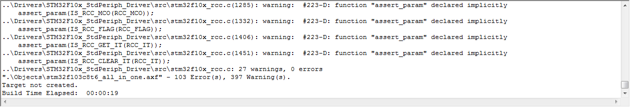 移植时报warning: #223-D: function “assert_param“ declared implicitly-CSDN博客