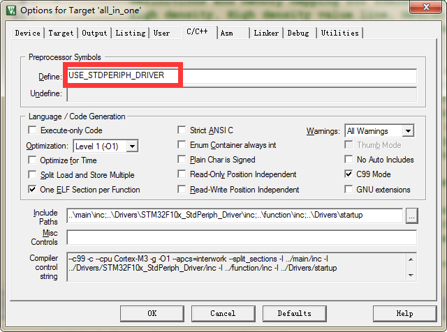 移植时报warning: #223-D: function “assert_param“ declared implicitly-CSDN博客