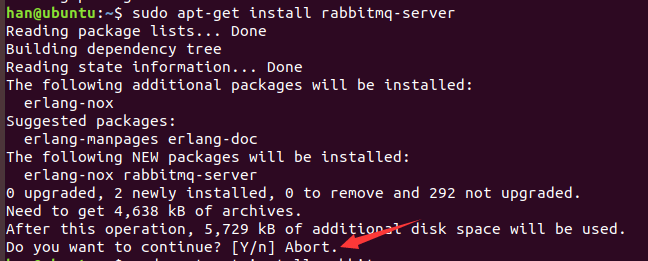 Do you want to continue? [Y/n] Abort.-CSDN博客