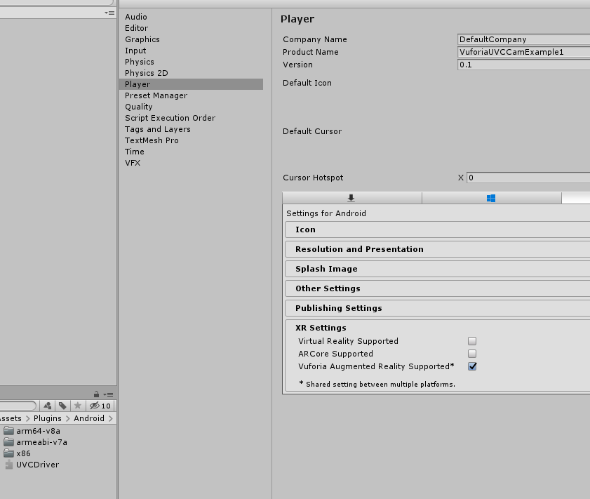 Use Vuforia to connect an external USB camera to Android devices (2 ...