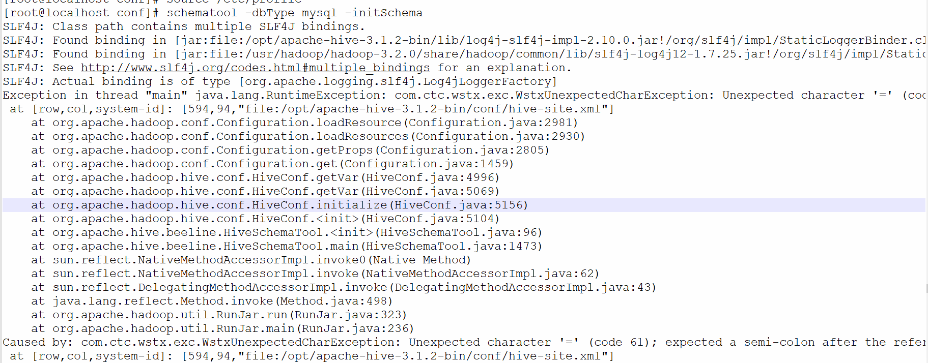 安装hive数据库以及疑难记录 Gitblit Exception In Thread Main Nti Csdn博客