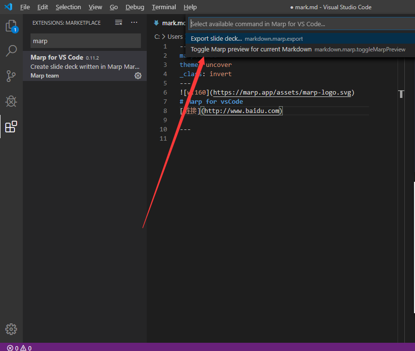 vs code中使用marp_vs搜不到marp插件-CSDN博客