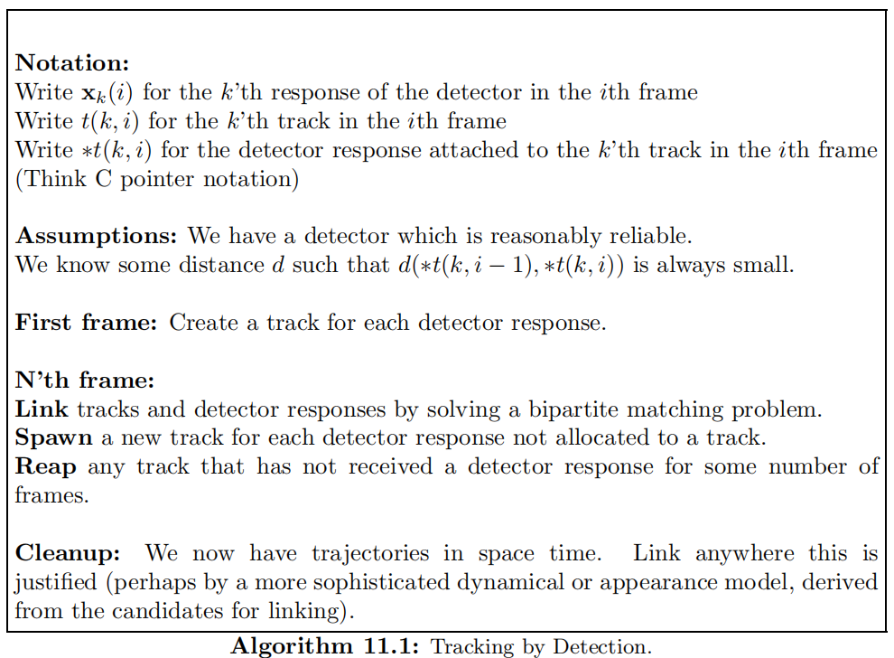 Computer Vision: A Modern Approach - 计算机视觉书籍阅读笔记 -第十一章 - 跟踪_基于检测的跟踪-CSDN博客