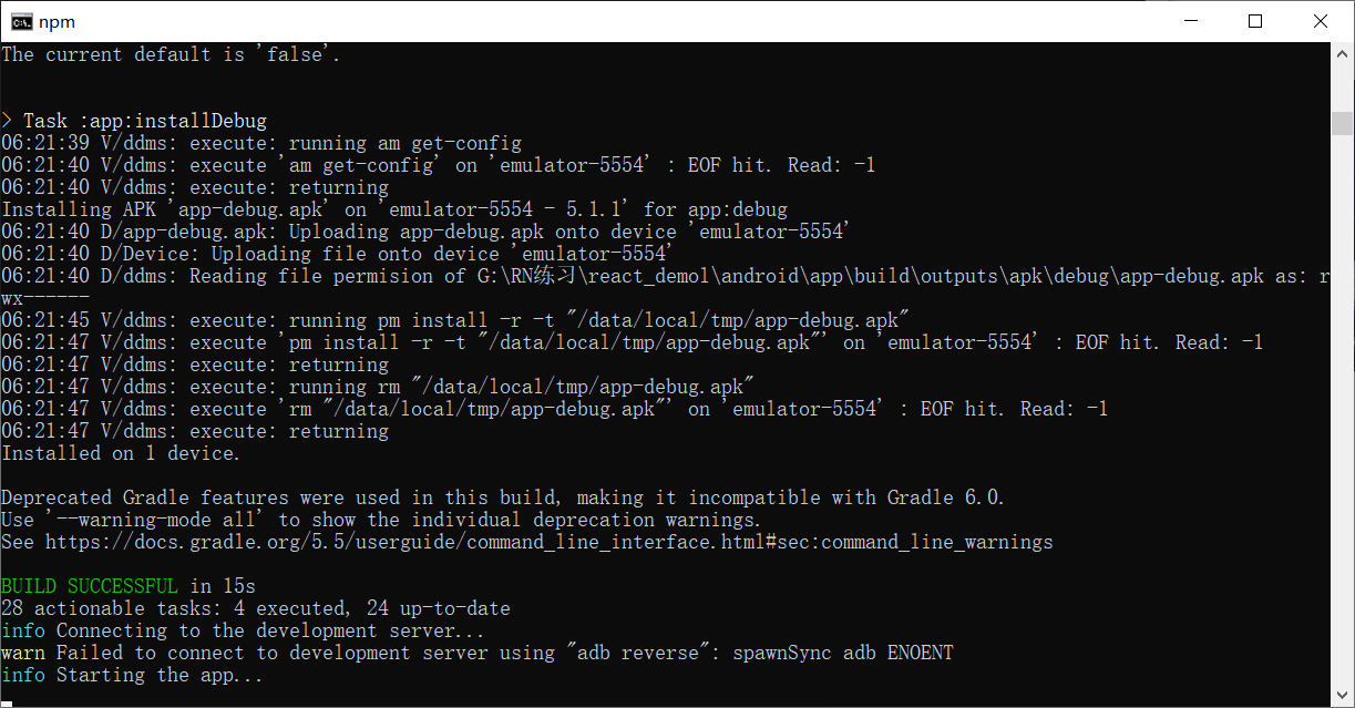 React-Native 环境搭建和使用模拟器调试_react native模拟器调试-CSDN博客