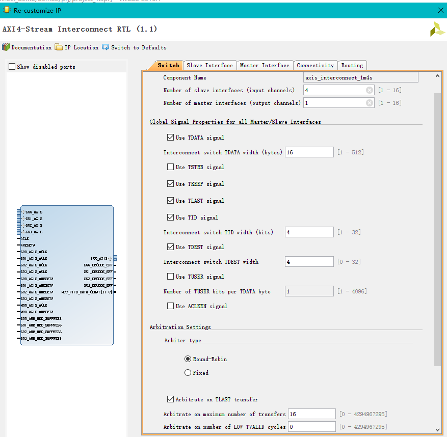 AXI-Stream-Interconnect 学习及仿真_axis interconnect-CSDN博客