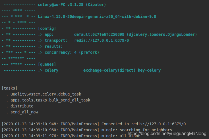 分享一下django Celery Redis做任务队列可用的版本配置redis Celery版本匹配 Csdn博客