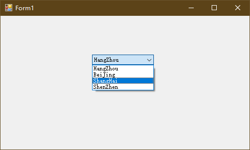 WinForm中ComboBox与枚举类的互相赋值_winform commbox枚举-CSDN博客
