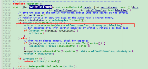 Audio Audio：AudioTrack()中write()函数梳理过程_audiotrack.write-CSDN博客