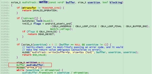 Audio Audio：AudioTrack()中write()函数梳理过程_audiotrack.write-CSDN博客