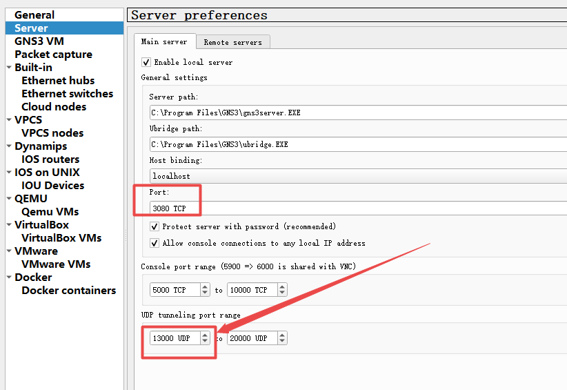 GNS3 使用错误 ( Dynamips error when running command 'nio create_udp )_gns3 unable to create udp nio ...