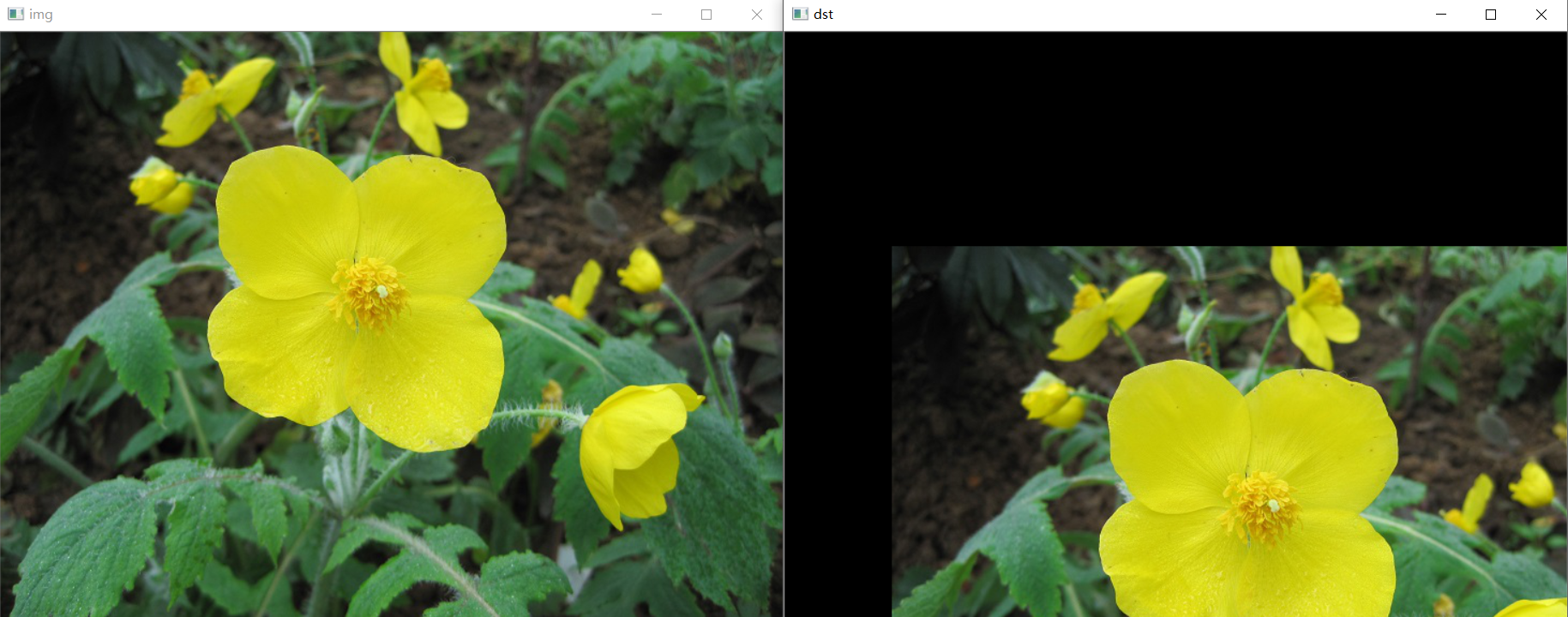 opencv-python图片的位移，方法一利用cv2.warpAffine()方法，方法二利用源代码方式实现_cv2.warpaffine底层源码-CSDN博客