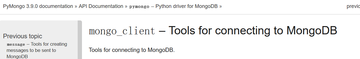 AttributeError: module 'pymongo' has no attribute 'Connection'-CSDN博客