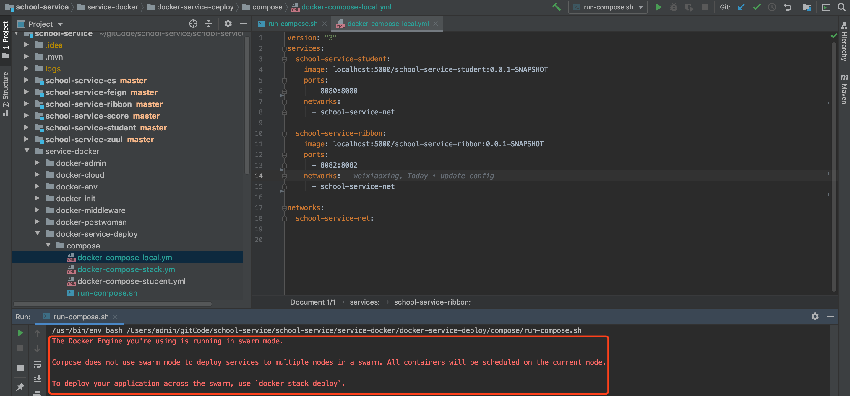 退出docker Swarm集群模式 The Docker Engine You Re Using Is Running In Swarm