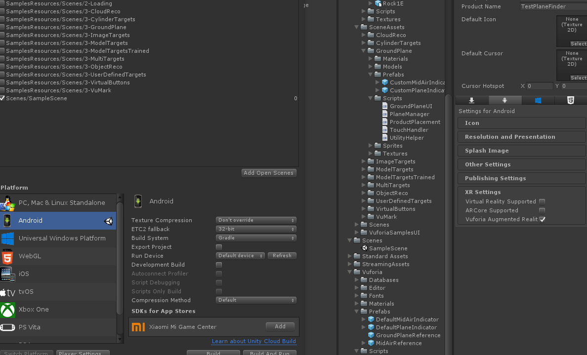 Unity Vuforia Ground plane 地面识别测试（学习记录）_vuforia ground plane detection not working-CSDN博客