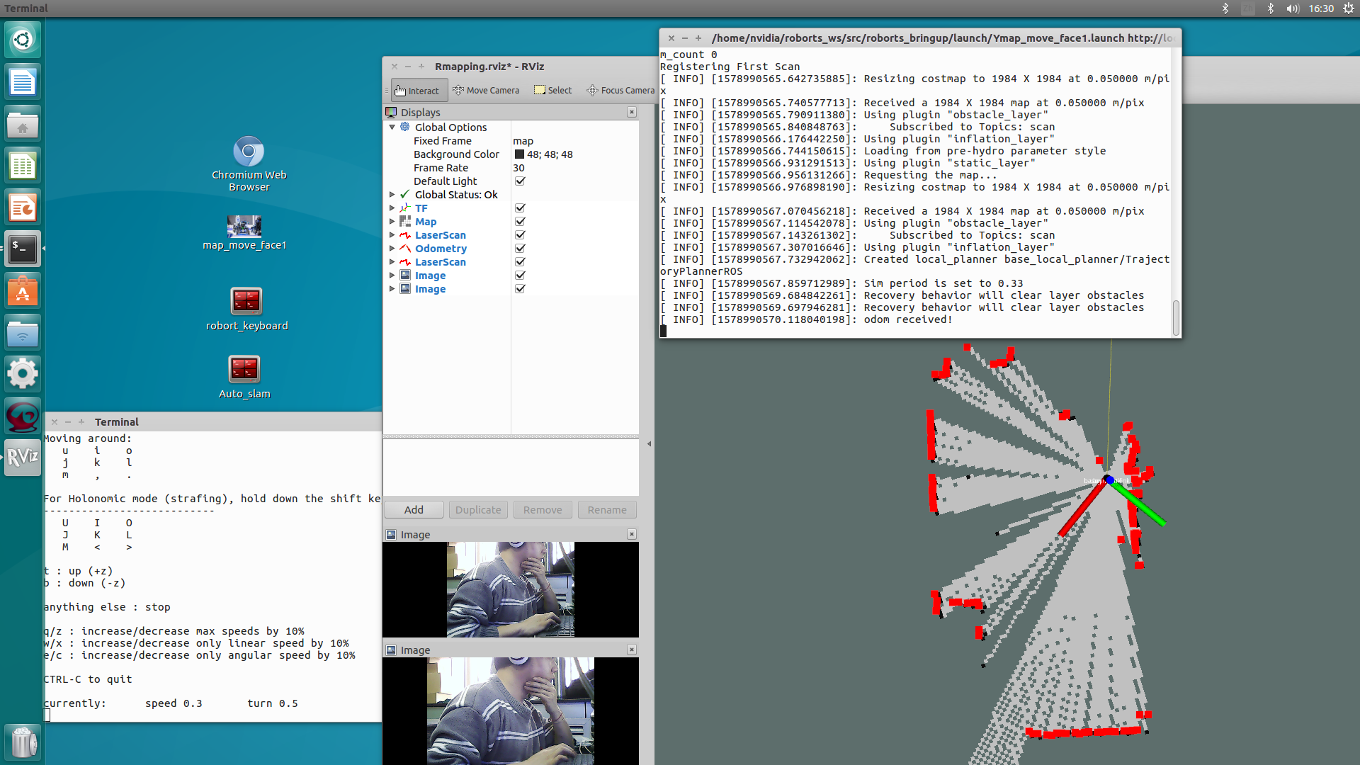 ROS机器人036-机器人ssh远程登陆+机器人端/计算机端全程控制实现slam建图，导航，rviz显示，目标识别，键盘控制_rviz显示slam-CSDN博客