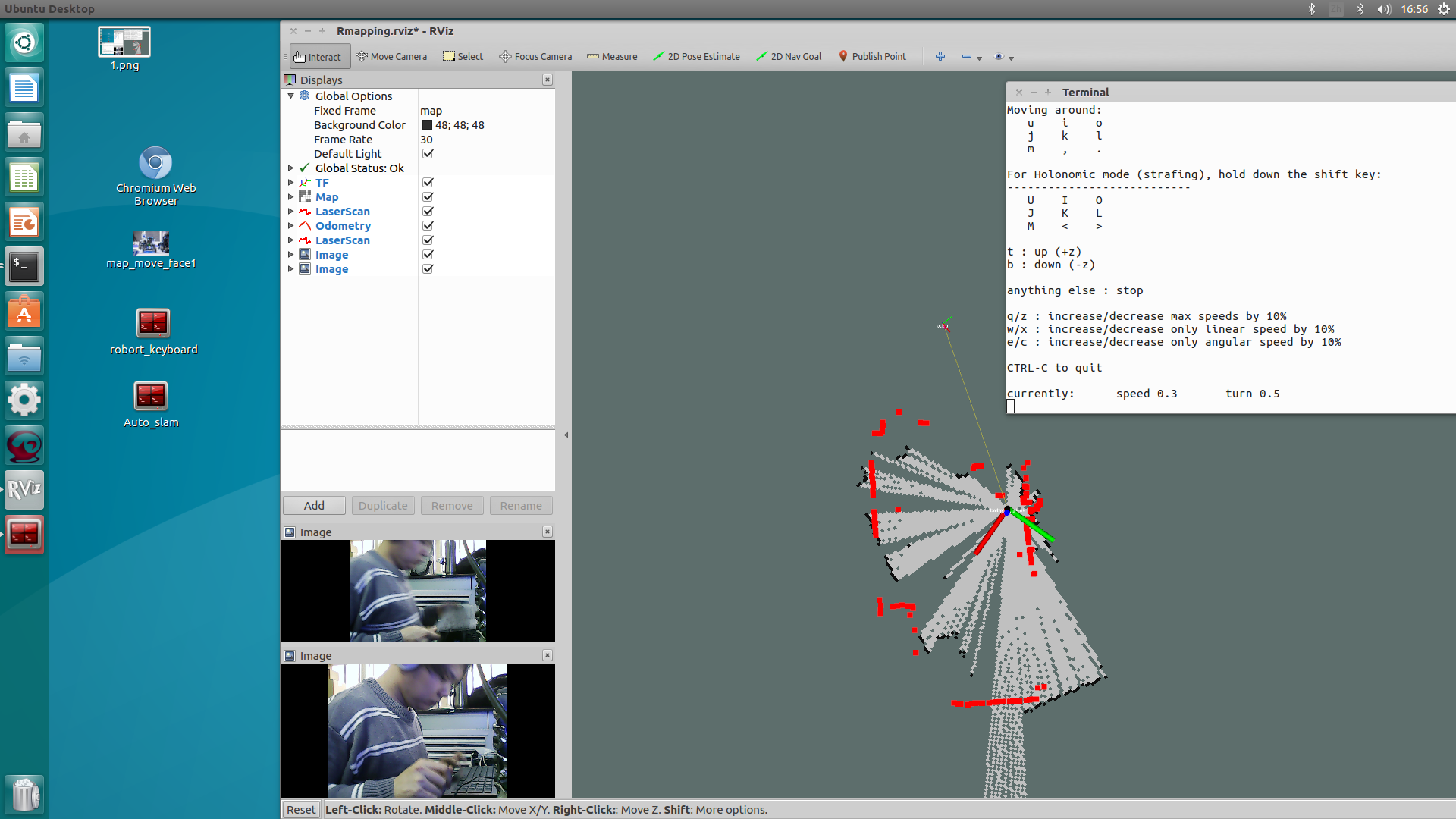 ROS机器人036-机器人ssh远程登陆+机器人端/计算机端全程控制实现slam建图，导航，rviz显示，目标识别，键盘控制_rviz显示slam-CSDN博客