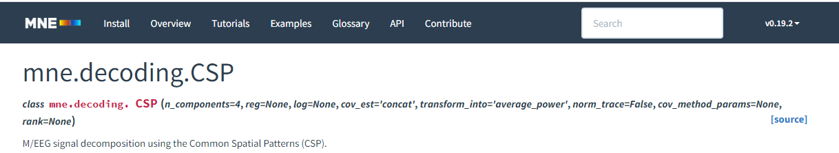 Python中MNE库利用CSP分析运动想象数据_mne csp-CSDN博客