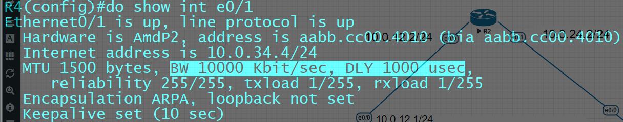 CCNP——EIGRP算法实验_思科虚拟机eigrp上保证上下metric的比值为9-CSDN博客