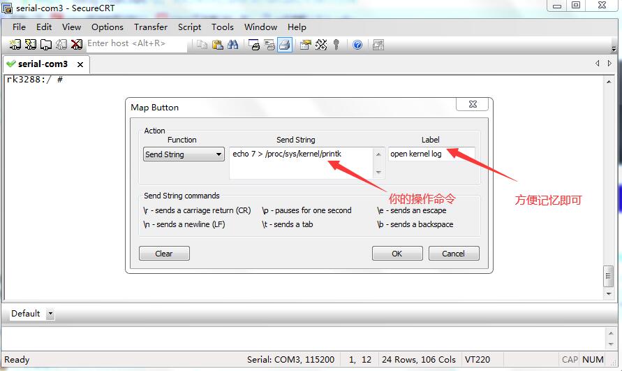 在secureCRT上设置常用的快捷输出按钮栏_securecrt 给button 设置快捷键-CSDN博客