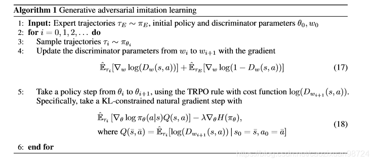 论文笔记:generative Adversarial Imitation Learninggenerative Adversarial Imitation Learning Aims To