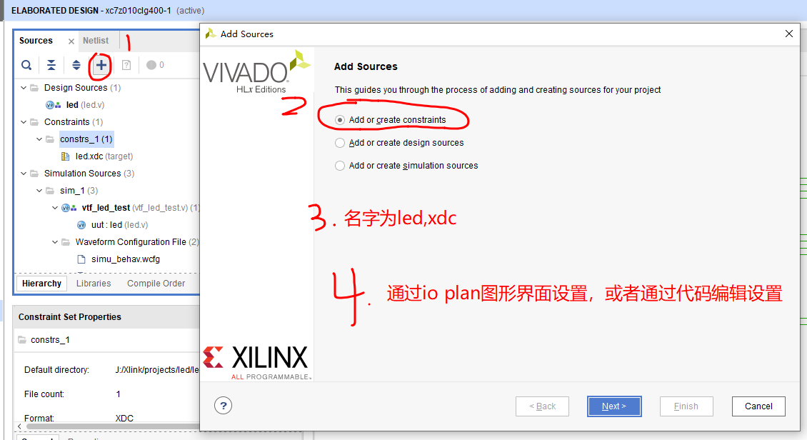 FPGA学习——Xilinx Vivado 实现led流水灯详解_vivado中的led亮-CSDN博客