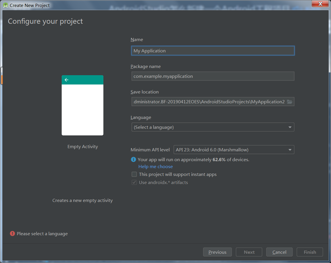 AndroidStudio怎么新建一个Android工程项目_android studio 怎么建工程,不用kotlin-CSDN博客