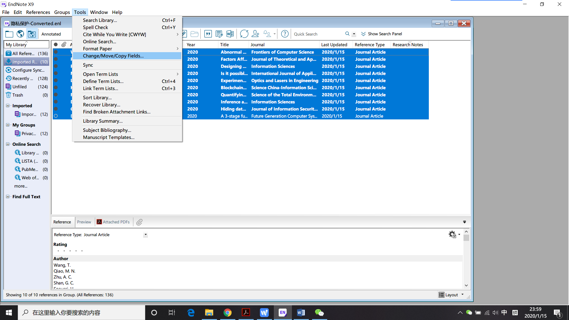 EndNote X9基本操作_endnote预览窗口-CSDN博客