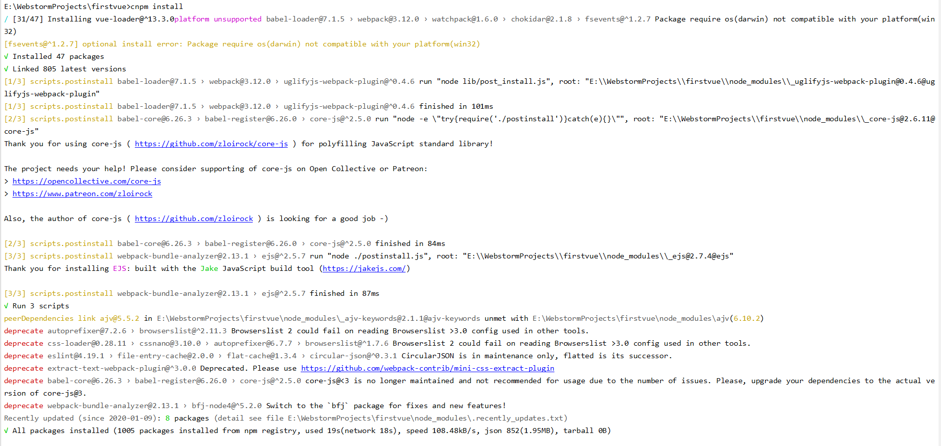 WebStorm2019.3.1版本创建VUE项目_webstorm创建vue项目是个空文件-CSDN博客