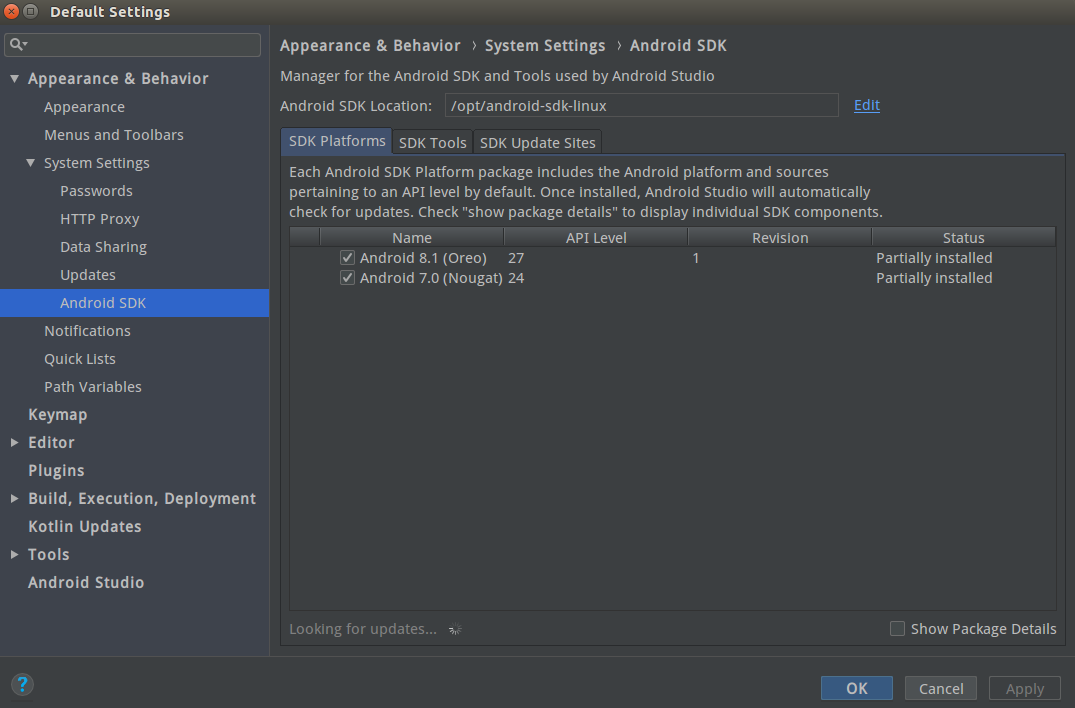 ubuntu14.04LTS安装Android studio及配置SDK_ubuntu 安装 android sdk 国内-CSDN博客
