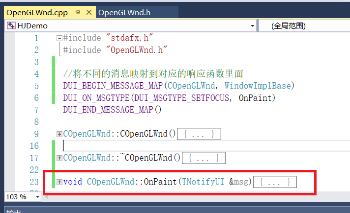 C++编译错误C2440“类型转换”: 无法从“void (__thiscall COpenGLWnd::* )(void)”转换为“DuiLib::DUI_PMSG解决办法_c2440 ...