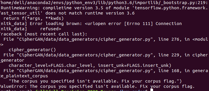 问题处理：[nltk_data] Error loading brown ： urlopen error [Errno 111] Connection refused_ -CSDN博客