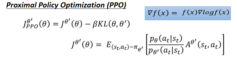 【李宏毅深度强化学习笔记】2、Proximal Policy Optimization算法(PPO)_off-policy为什么梯度更新只要 ...