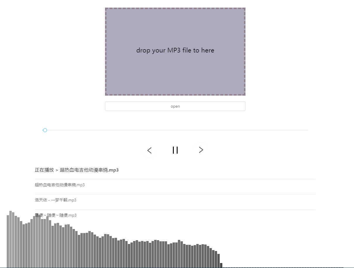 利用Web Audio API进行音频的可视化处理 + 利用刚学的React构建一个在线的可视化简单音乐播放器_react webaudio ...