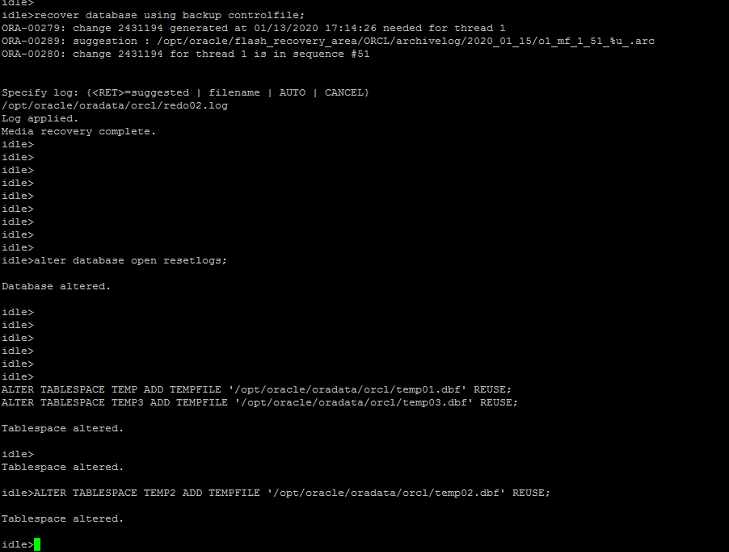 Oracleora 00283 Recovery Session Canceled Due To Errors Csdn博客 