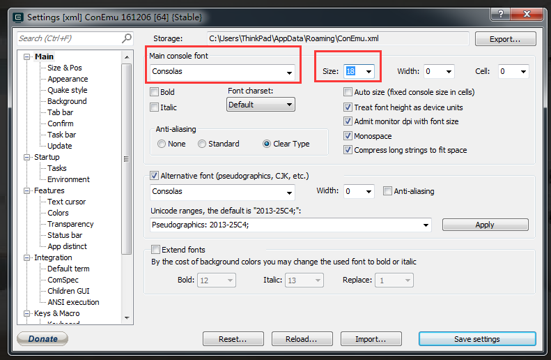 ConEmu安装，使用与配置-CSDN博客