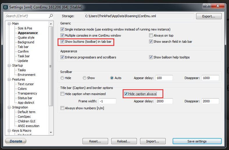 ConEmu安装，使用与配置 – 源码巴士
