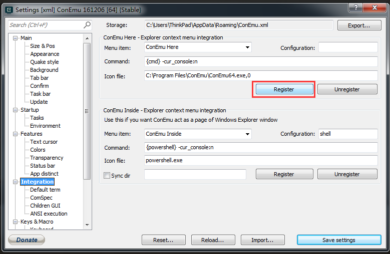 ConEmu安装，使用与配置-CSDN博客