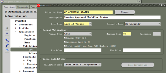 Oracle EBS 基础概念：值集_ebs值集-CSDN博客