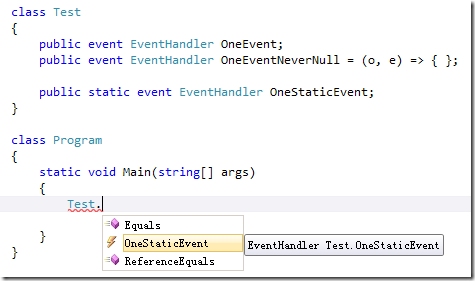 关于静态事件 static event 的使用_public static event-CSDN博客