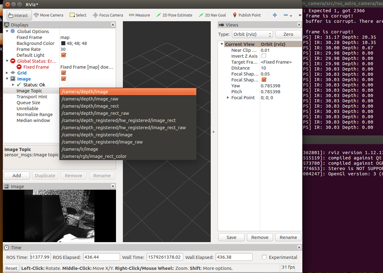 在ROS中使用奥比中光Orbbec Astra Pro深度相机_基于ros使用奥比重光-CSDN博客