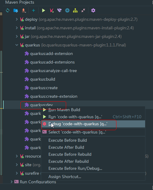quarkus IDEA debug_idea quarkus debug-CSDN博客
