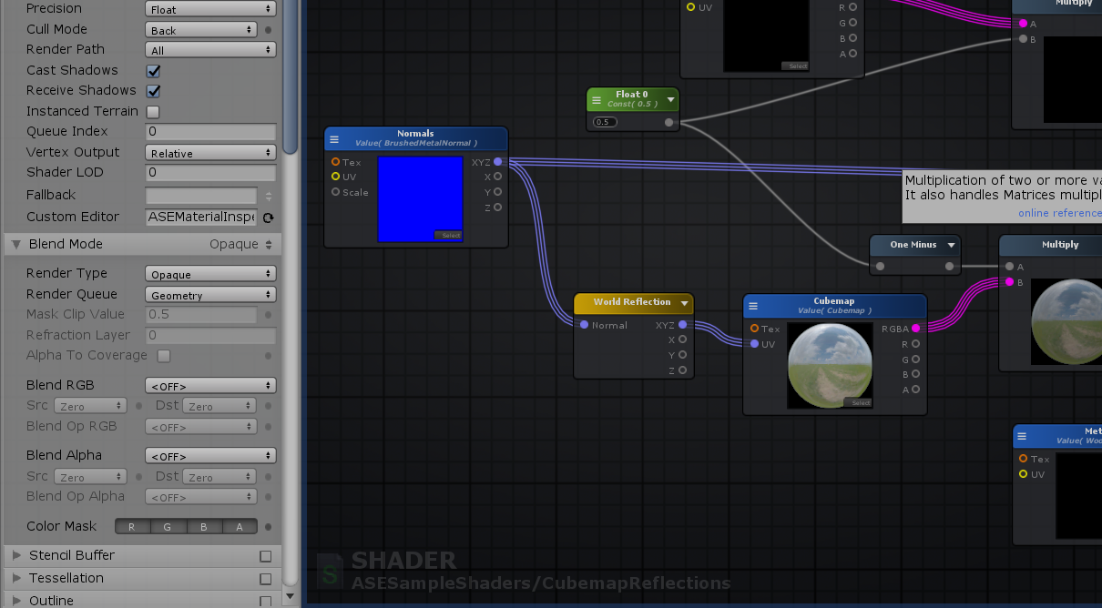 Unity ASE案例解析—CubemapReflections（3D贴图反射效果）_unity refraction ase-CSDN博客